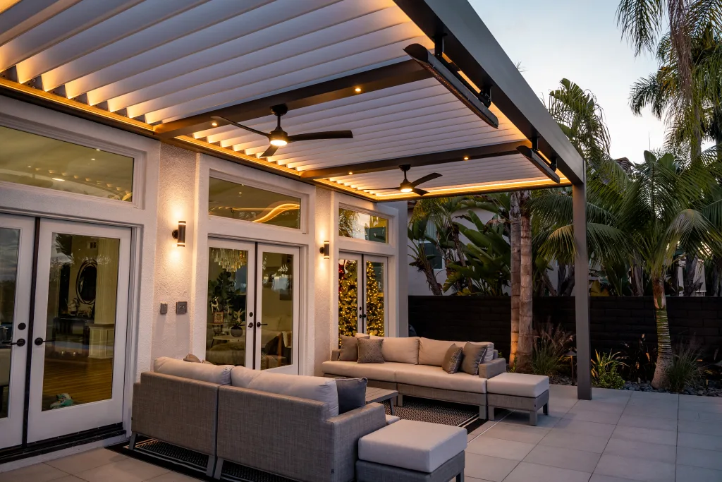 Motorized Louvered Pergola in San Diego, CA | Azenco Outdoor